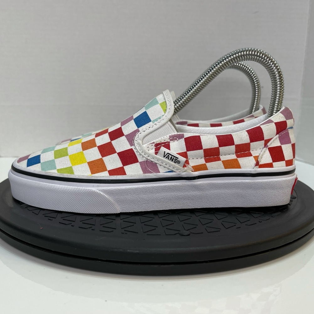 Vans Rainbow Checkerboard Slip On - Gem